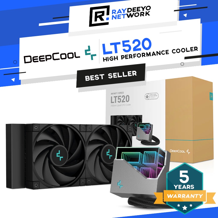 DeepCool LT720 / LT520 High Performance Liquid AIO CPU Cooler [Anti ...