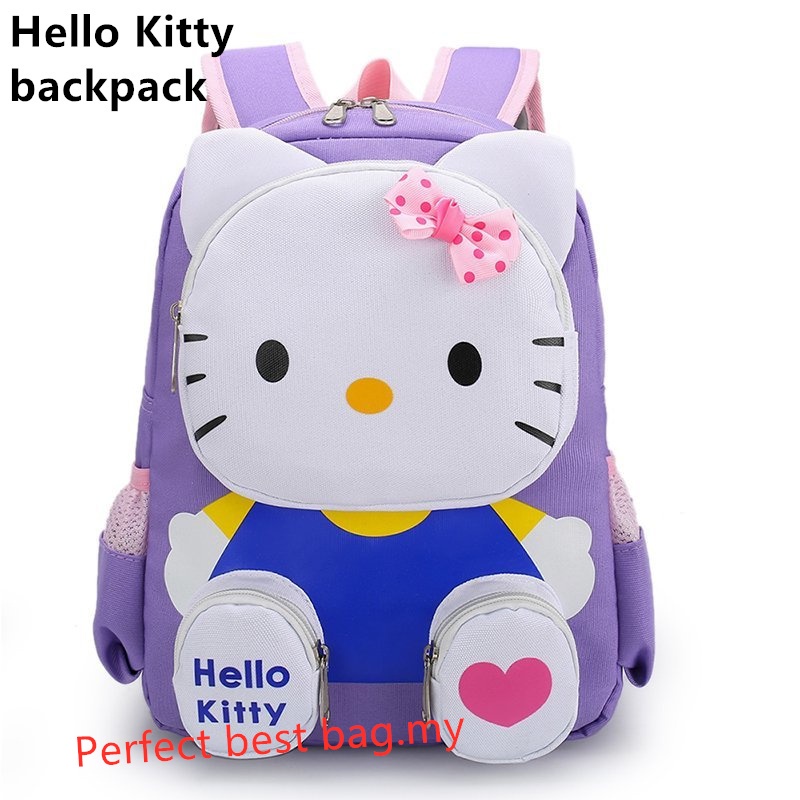 Ready Stock Hello Kitty backpack for woman spiderman school bag for man ...