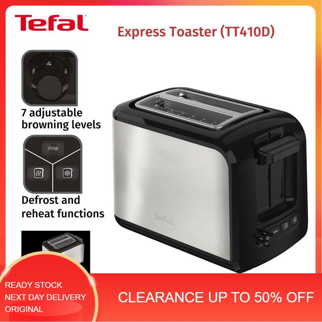 Tefal Express Toaster (TT410D) (toaster/ pembakar roti) | Shopee Malaysia