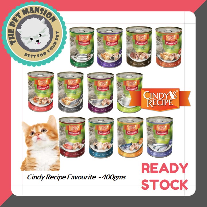Cindy Recipe Favorite Cindy's Favourite Cat Canned Food (400g) | Shopee Malaysia