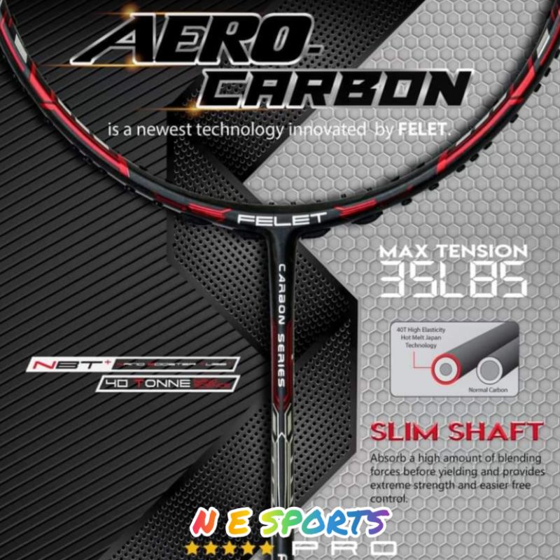Felet Aero Carbon Badminton Racket (Professional) | Shopee Malaysia