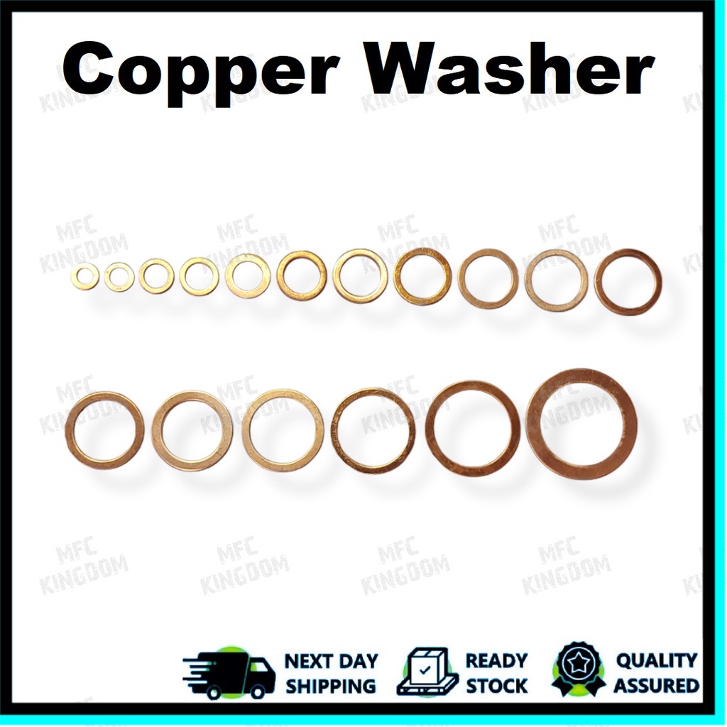 (10pcs=1pack) 5mm~28mm Copper Washer / Gasket Set / Hardware ...