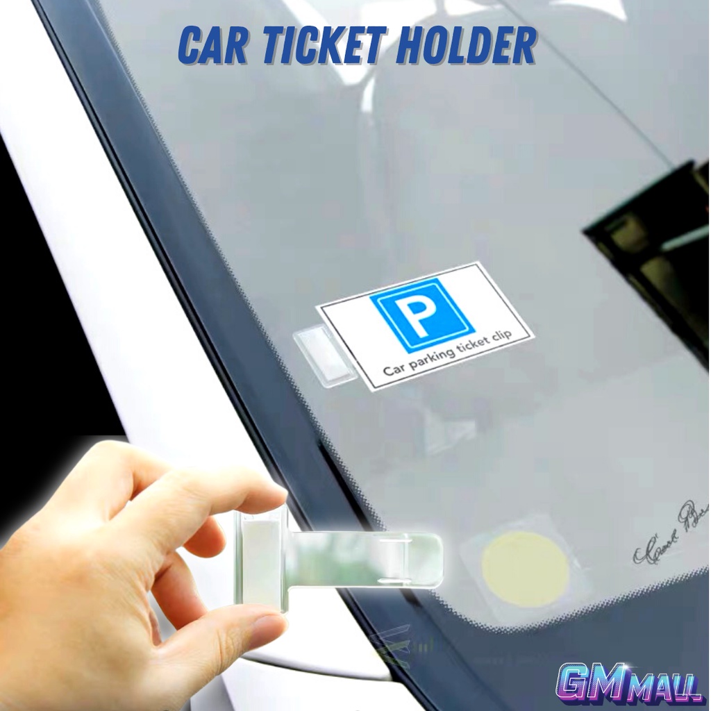 CAR PARK TICKET HOLDER Paper Bill TNG Touch N Go Name Card Windshield ...