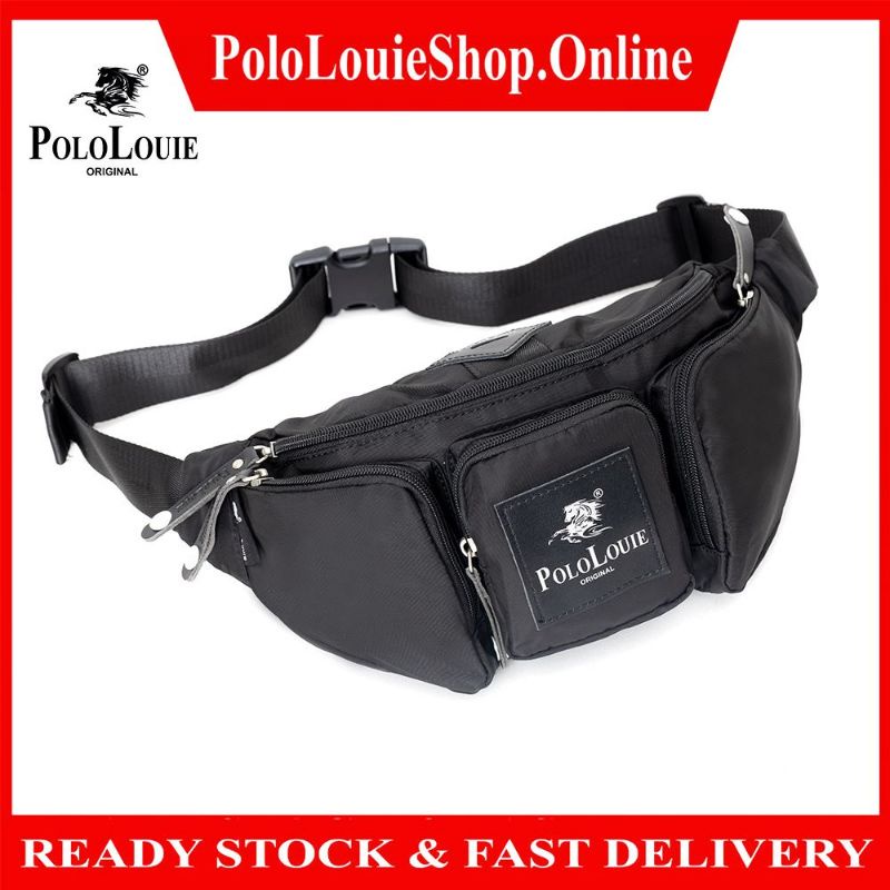 Original Polo Louie Men Resistant 6764 Waist Bag Pouch Bag Chest Pack ...