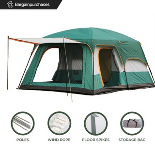 EXTRA SPACIOUS FAMILY CAMPING KHEMAH UNTA CAMEL TENT Waterproof Double ...