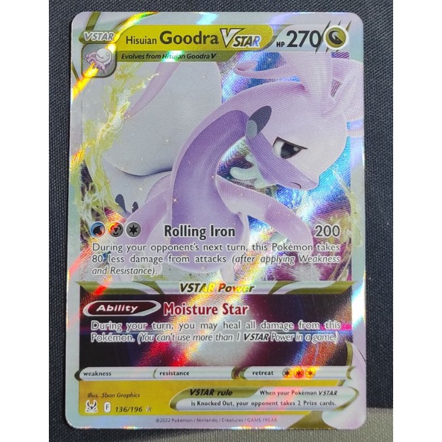POKÉMON PTCG SS11 Lost Origin 136/196 Hisuian Goodra VSTAR | Shopee ...
