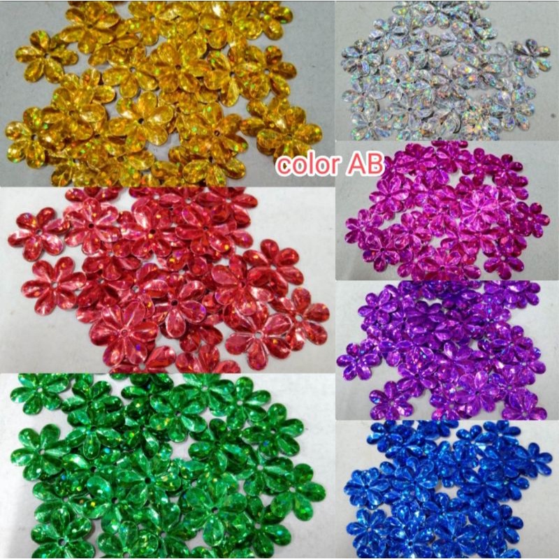 3D Flower Sequin (Labuci) 15mm | Shopee Malaysia