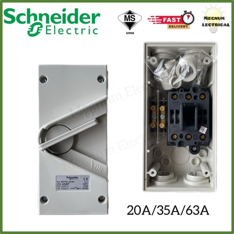Schneider Kavacha 3Pole Weatherproof Isolator｜20A/35A/63A｜ | Shopee Malaysia