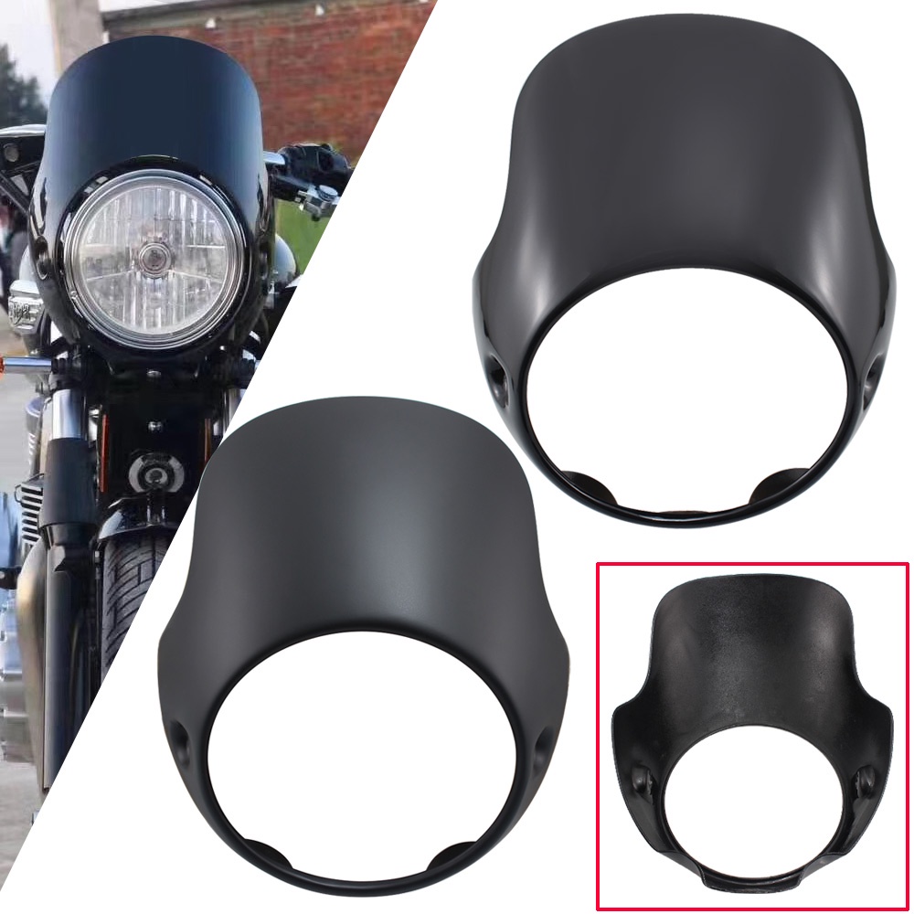 Retro Cafe 7.5" Headlight Fairing Flyscreen Headlamp Surround ...
