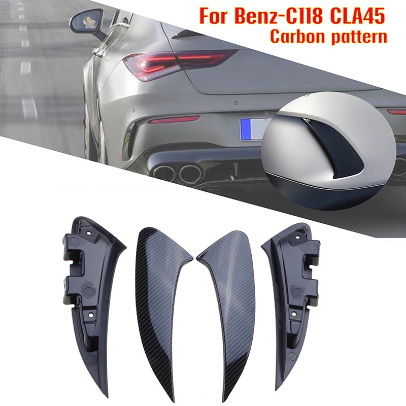 Rear Bumper Spoiler Side Air Outlet Wing Canard Fin Fit For Mercedes ...