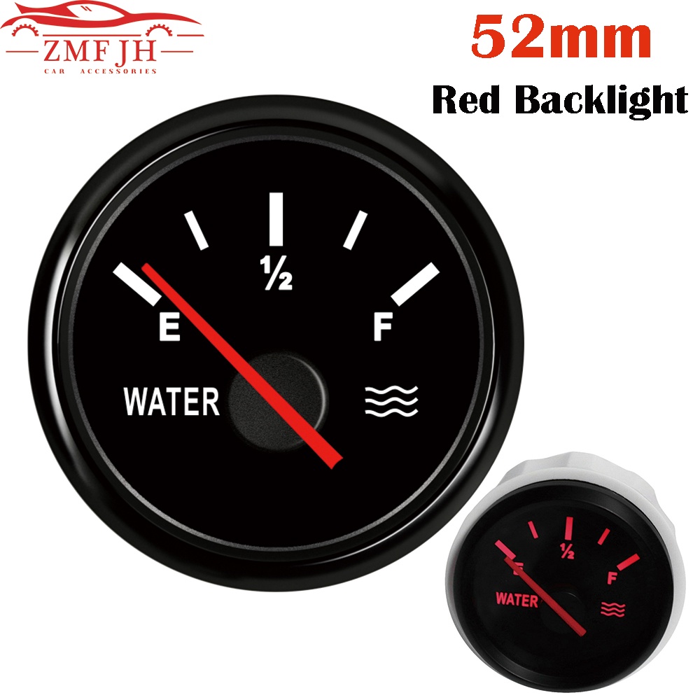 52mm 0-190ohm 240-33ohm 9-32V Car Boat Water Level Gauge Indicator ...