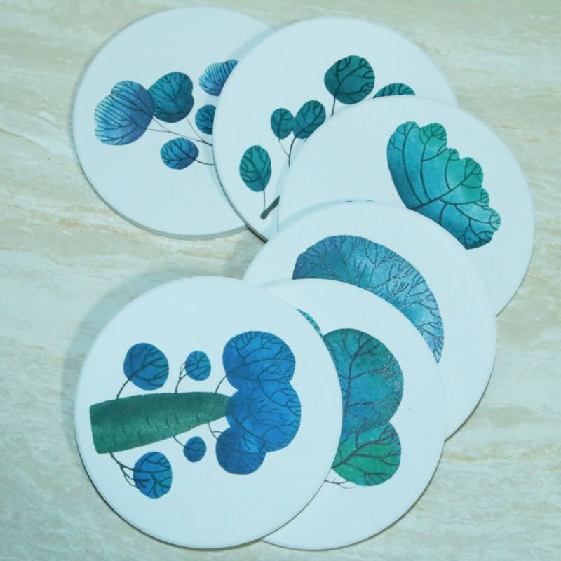 CERAMIC CUP COASTER BOHEMIAN/ MARBLE STYLE - 1PCS | Shopee Malaysia