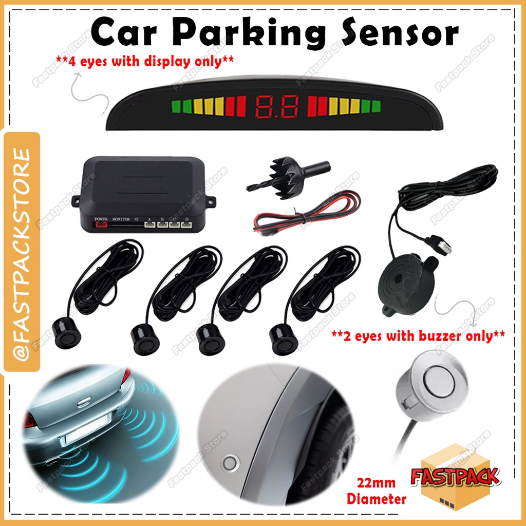 2 Eyes 4 Eyes Car Parking Sensor Parking Assistant Monitor Auto Reverse ...