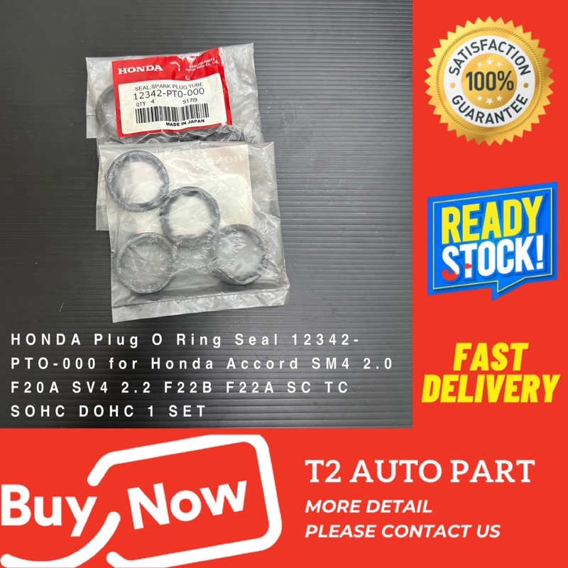 T2 HONDA Plug O Ring Seal 12342-PTO-000 for Honda Accord SM4 2.0 F20A ...