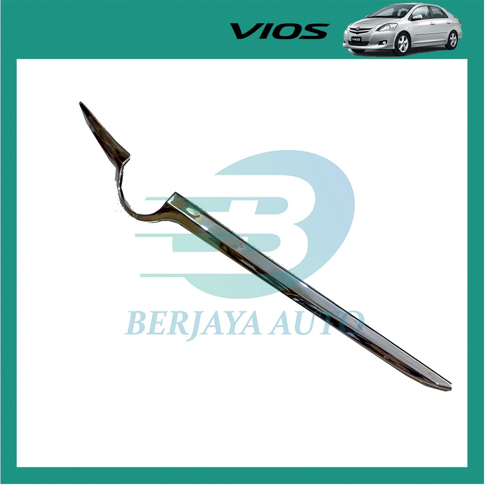 Toyota Vios 2nd Gen NCP93 (2007–2012) Front Grill Chrome Lining Berjaya ...
