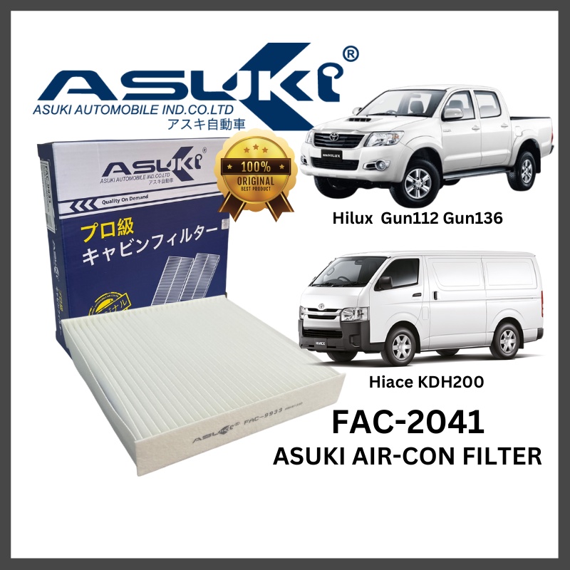 ASUKI Cabin Aircond Toyota Hilux GUN112 Gun136 Hiace KDH200 KDH222 High ...