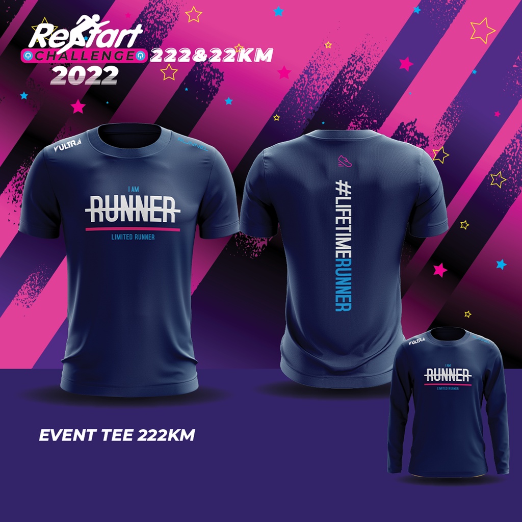 [🔴 SALE 🔴] I AM RUNNER Run Running Event T’Shirt - Dark Blue - Kain ...