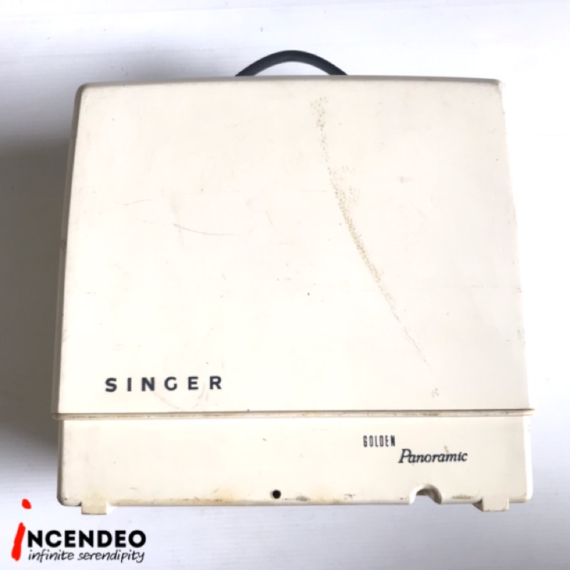 Vintage Singer France Golden Panoramic Portable Sewing Machine 67B13 #3 ...