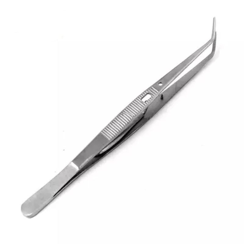 Dental London College Locking Tweezer Curved Stainles Steel 15cm ...