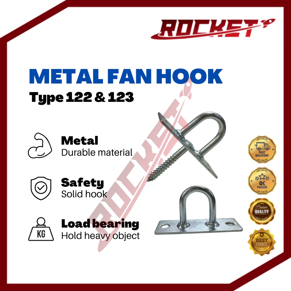 Ceiling Fan Mount Ceiling Fan Hook D Type Screw Type D Hook / D Hook ...