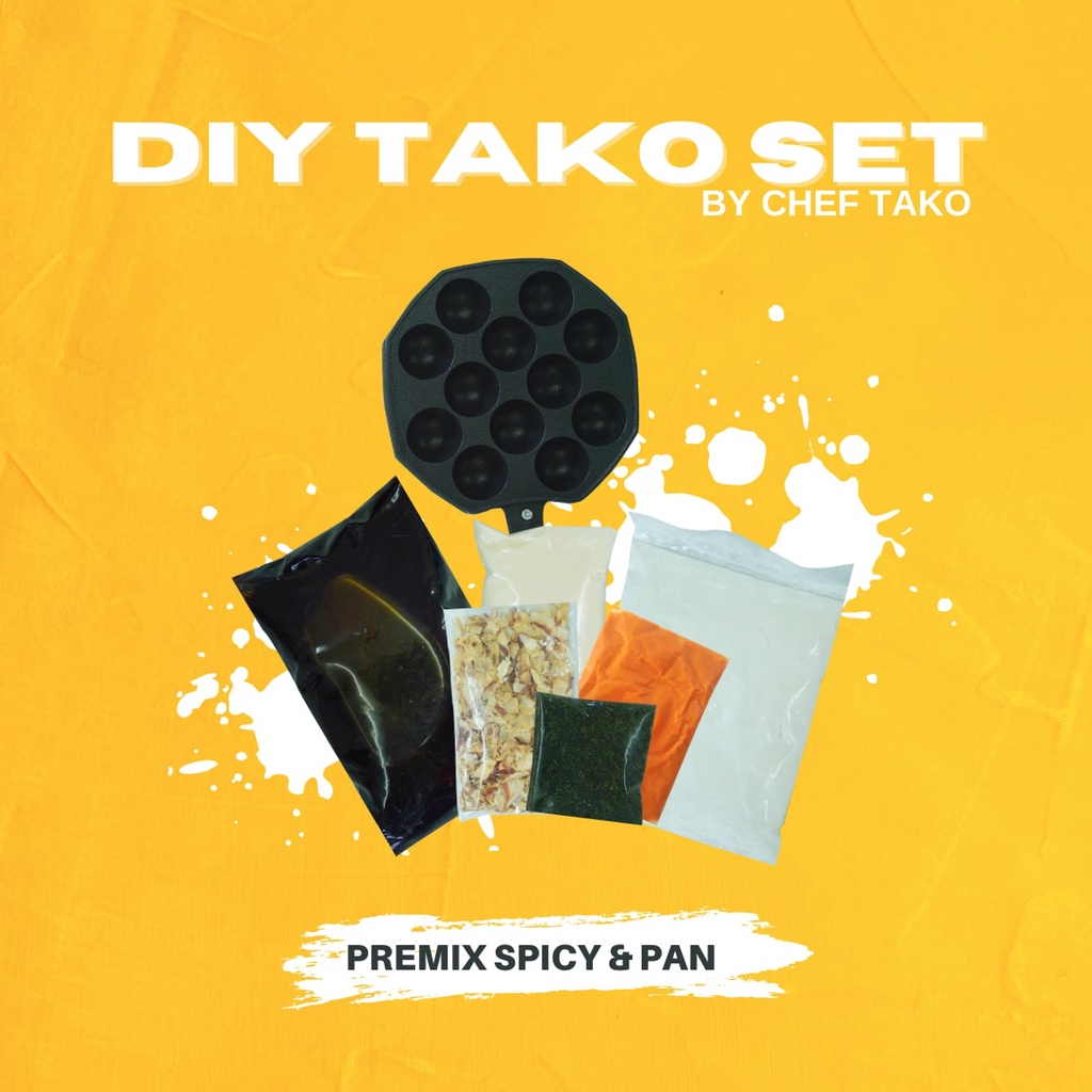 SET DIY TAKOYAKI BY CHEF TAKO / SET LENGKAP MUDAH TAKOYAKI | Shopee ...