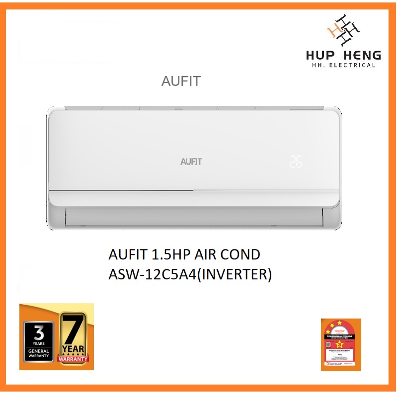 AUFIT 1.5HP AIR COND ASW-12C5A4(INVERTER) | Shopee Malaysia