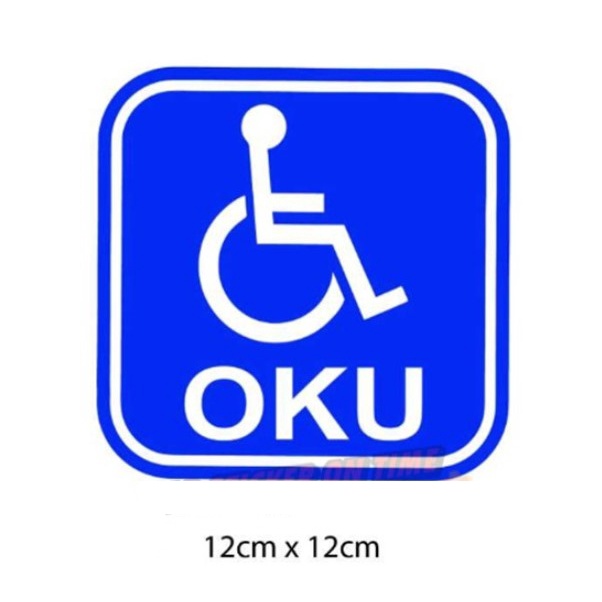 OKU sticker (JPJ approved sticker) - INSIDE / OUTSIDE | Shopee Malaysia