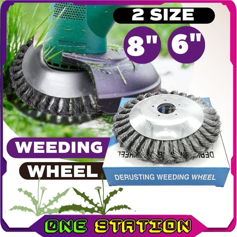 6 / 8 Inch Steel Wire Grass Trimmer Lawn Mower Head Derusting Weeding ...