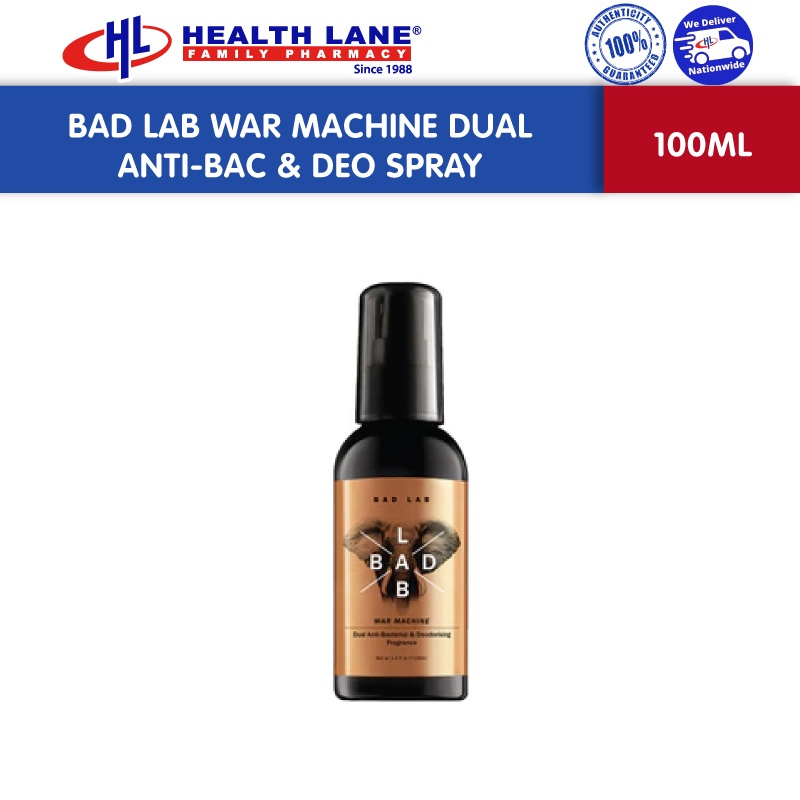 Bad Lab Dual Anti-Bac & Deo Spray - War Machine (100ml) | Shopee Malaysia
