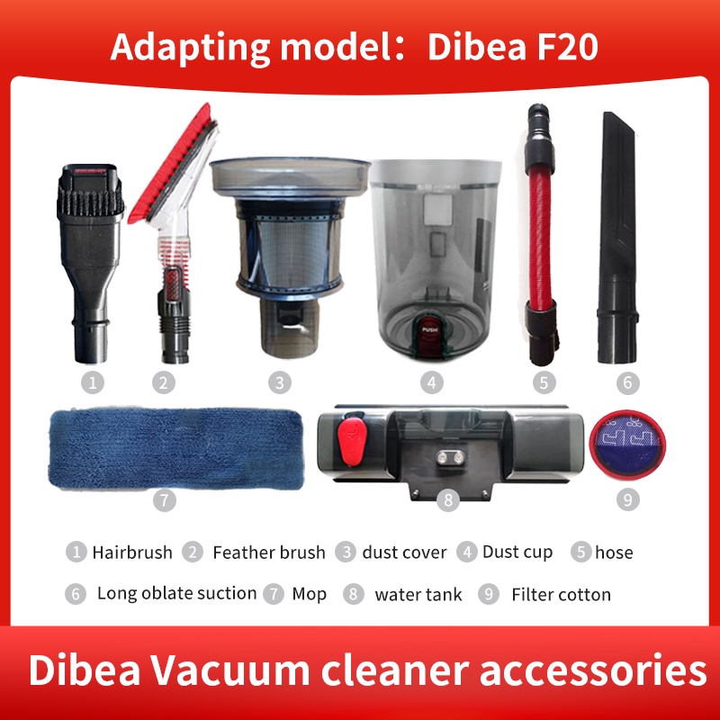 Dibea F20 Max Vacuum Cleaner Replacement Accessories Ready Stock ...