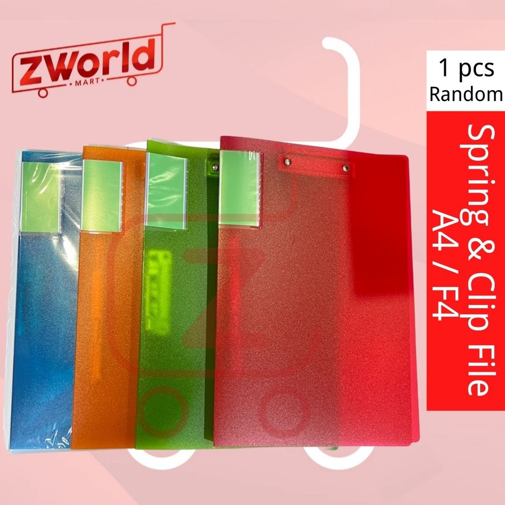 Spring & Clip File A4/ F4 Colour | Shopee Malaysia