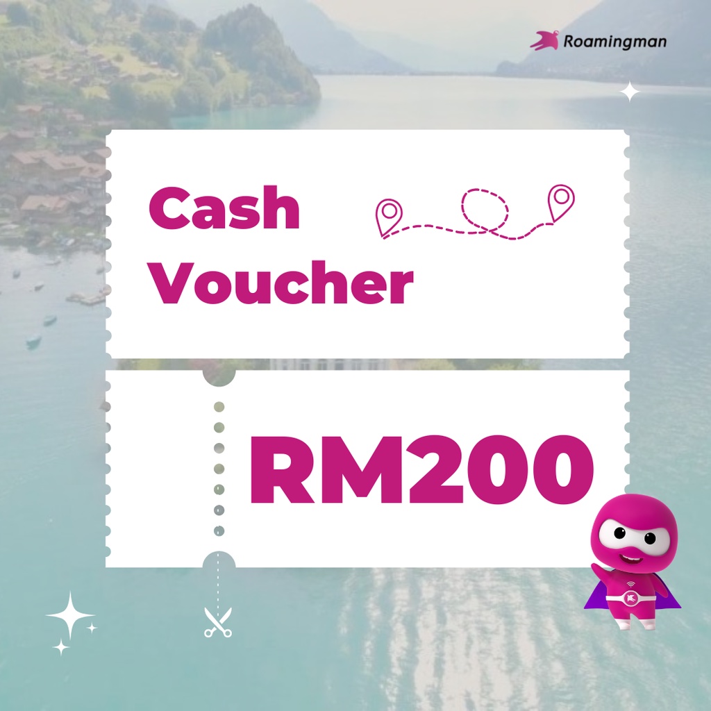Roamingman cash voucher RM200 | Shopee Malaysia