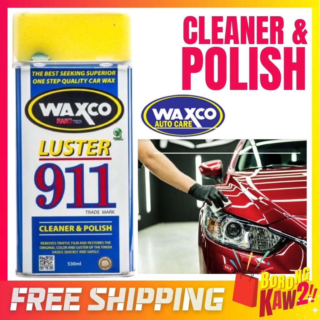 WAXCO 530ml Nano Tech Luster 911 Trade Mark Cleaner & Polish Car Motor ...
