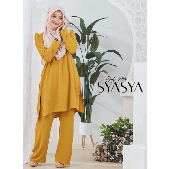 Suit Nur Syasya HASNURI Moden/Simple/Plain/Minimal/Seluar Lurus/Fully ...