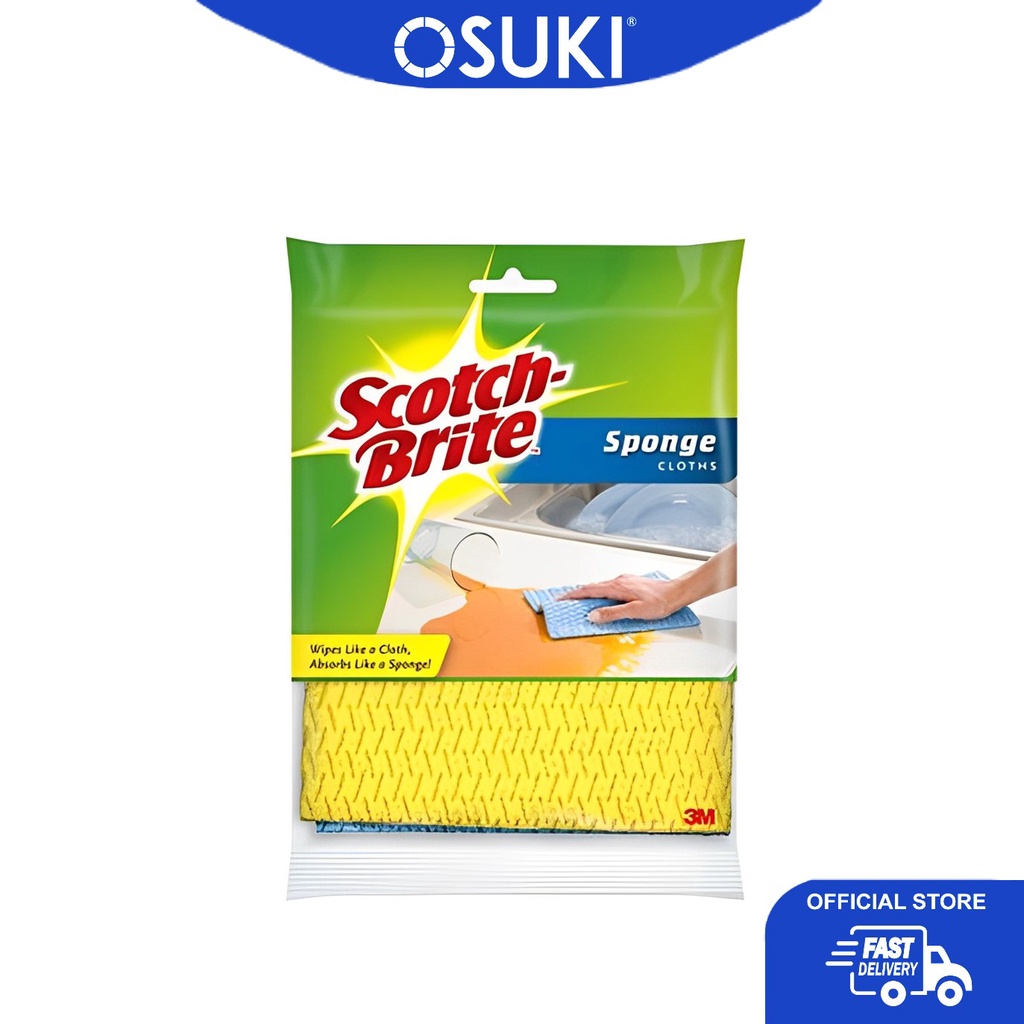 3M Scotch Brite Sponge Cloth (2 Pcs/Pack) | Shopee Malaysia