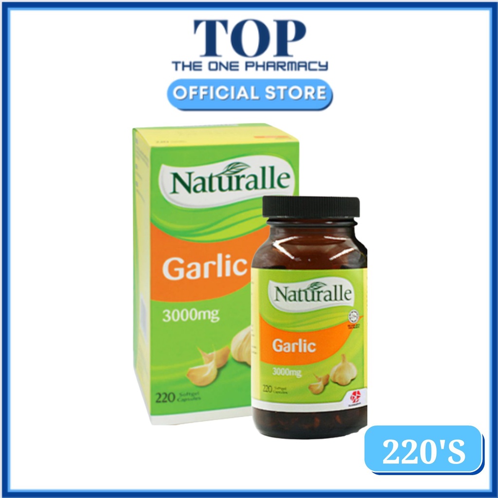 Naturalle Garlic 3000mg Softgel Capsules (220's / 2 X 220's) | Shopee ...