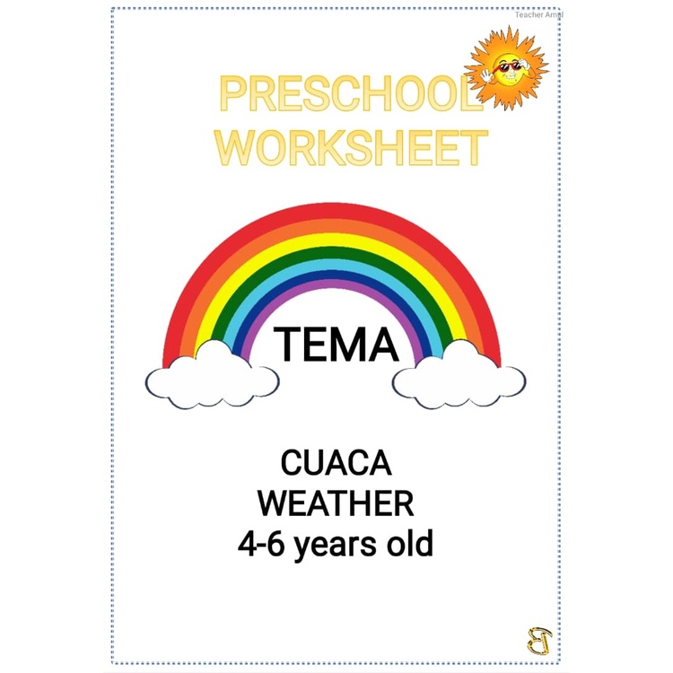 4 TO 6 YEARS OLD: 40+ Pages Printable PDF: TEMA Cuaca/Weather ...