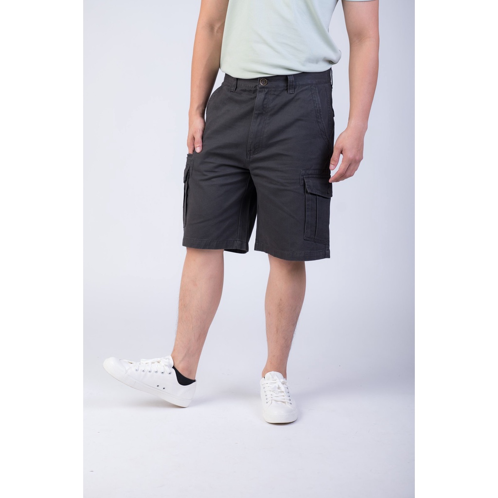 Dapper Men | Regular Cargo Short Pants Dark Grey - HP10724 | Shopee ...