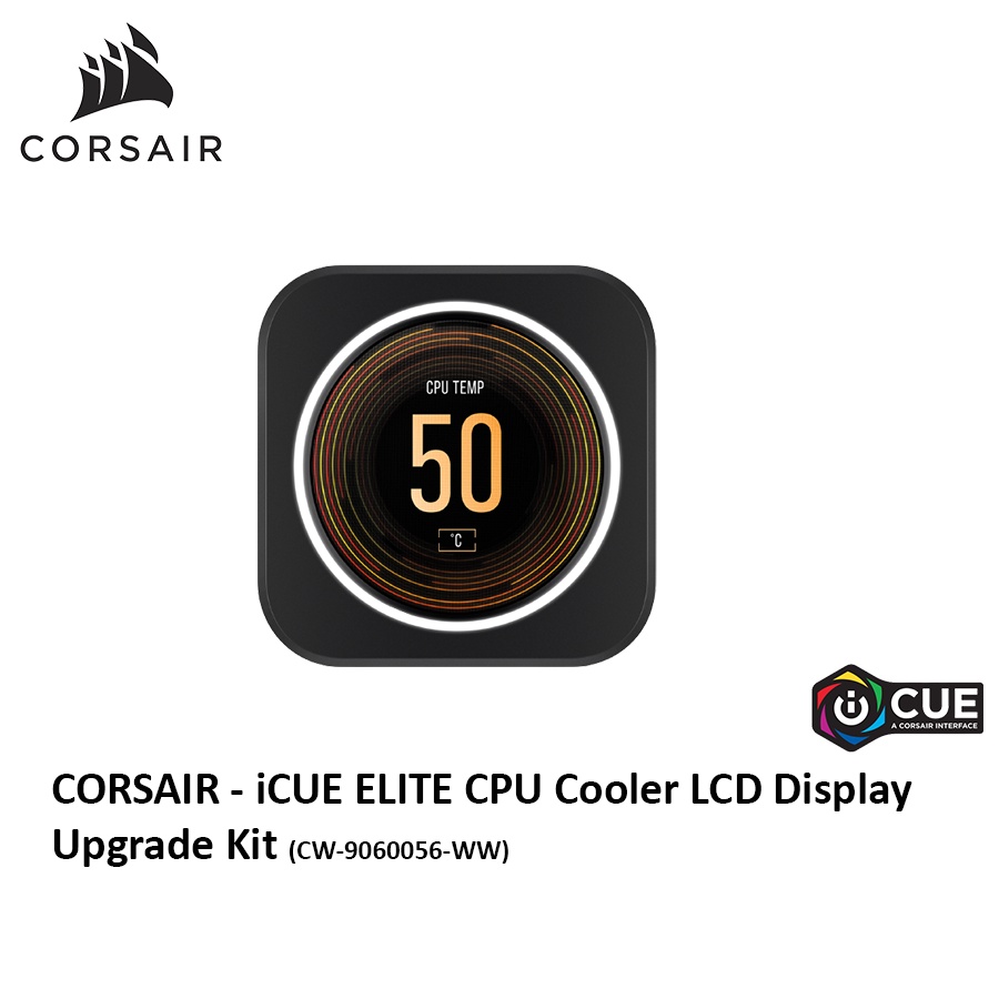Corsair iCUE ELITE CPU Cooler LCD Display Upgrade Kit (CW-9060056-WW/CW ...