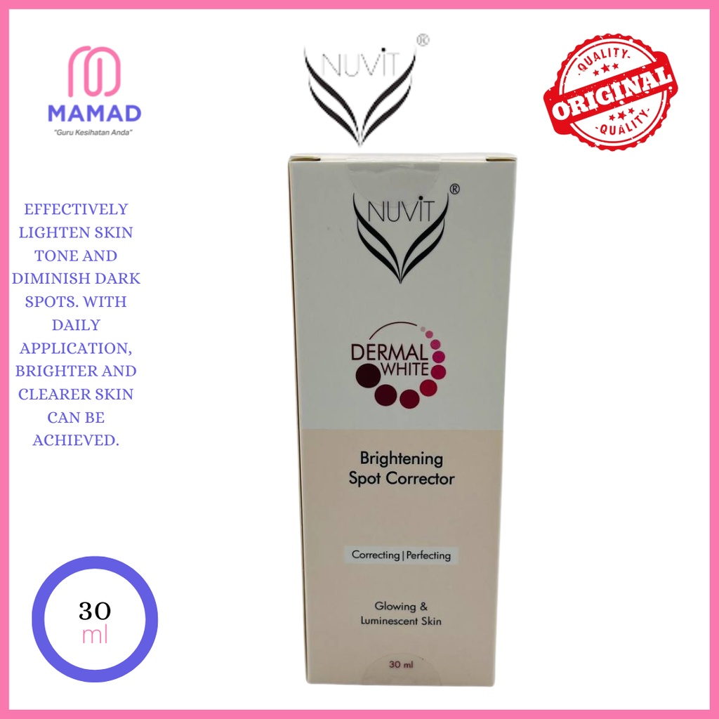 NUVIT DERMAL WHITE BRIGHTENING SPOT CORRECTOR 30ML (EXPIRED: 22/12/2024 ...