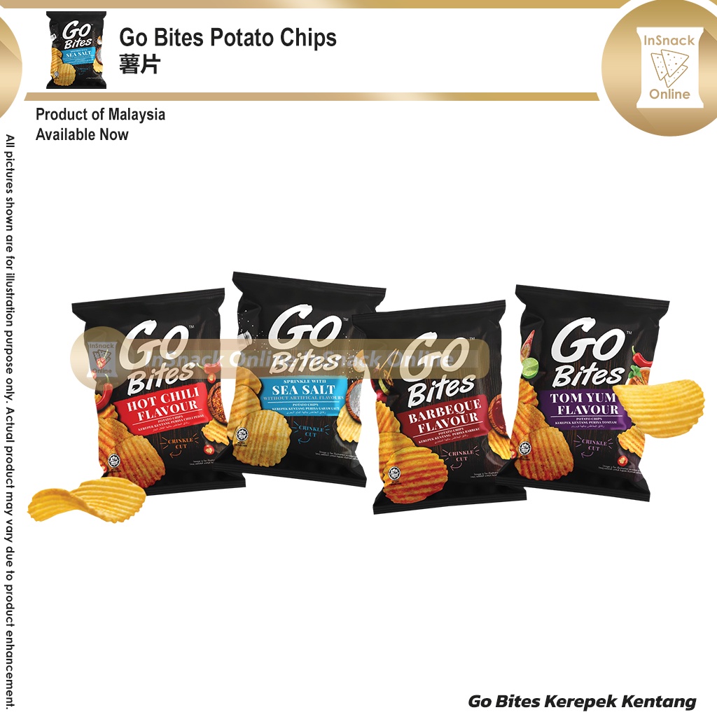 Go Bites Potato Chips 60g 薯片 | Shopee Malaysia