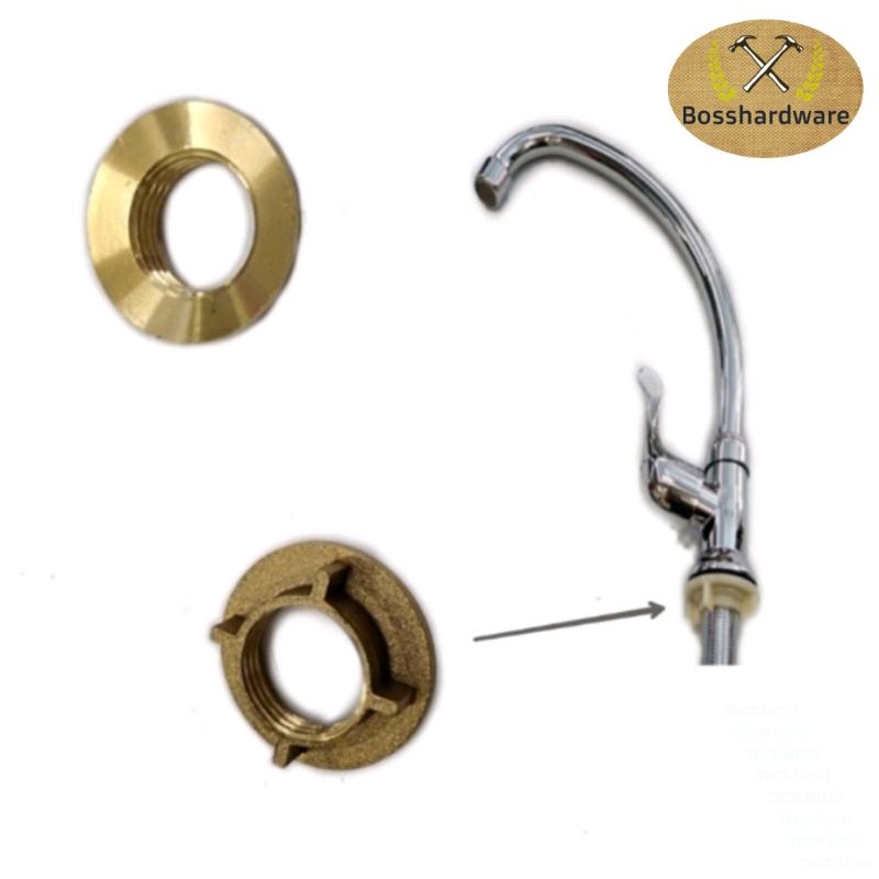 SINK TAP BRASS NUT ( Brass nut & Washer ) | Shopee Malaysia