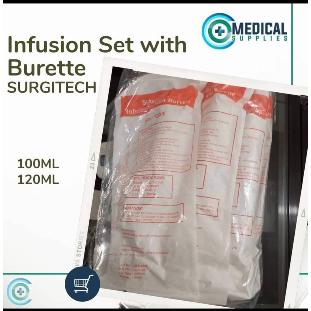 SOLUSET Infusion set with Burette (100ml, 120ml) | Shopee Malaysia