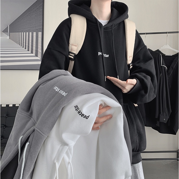 ☆CPEIC☆【M-8XL】Hoodie Japanese Simple Fashion Big Hood Hoodie Print ...