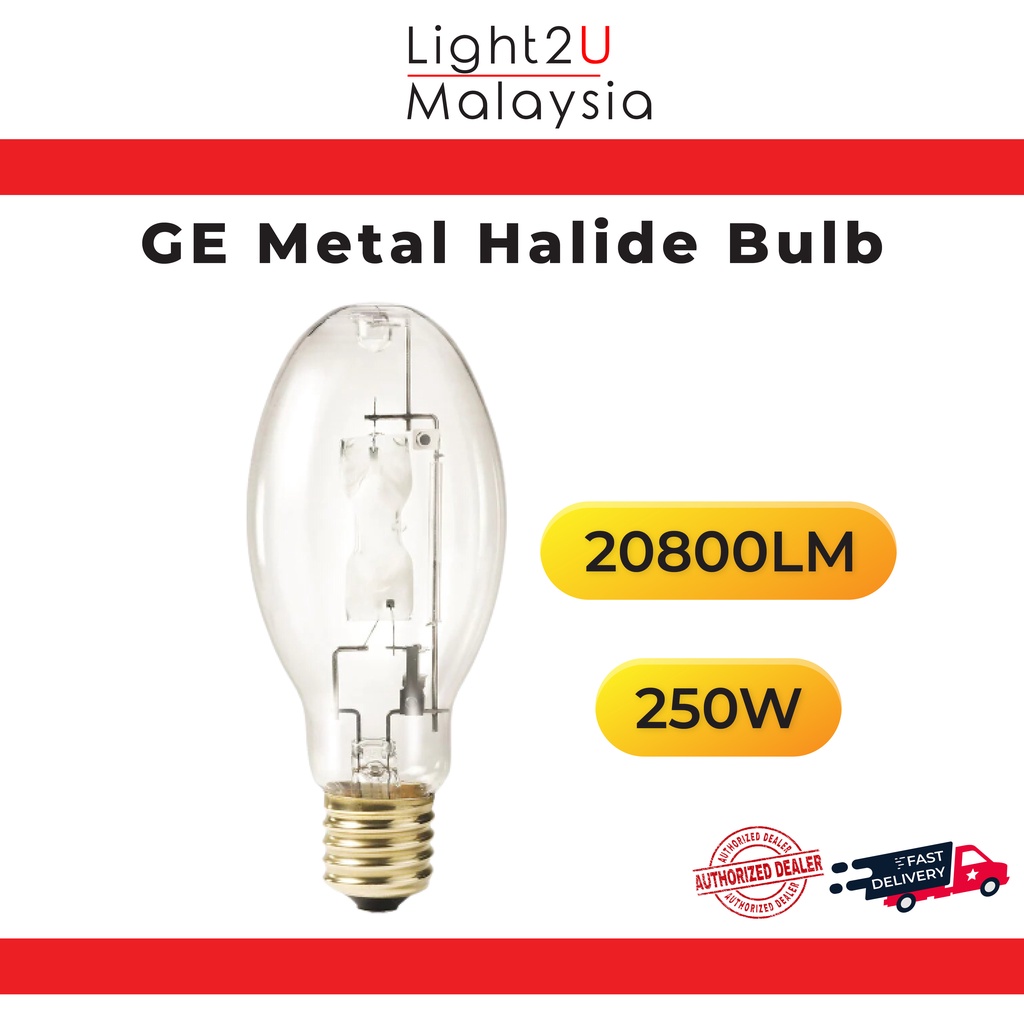 GE 250W Metal Halide Bulb/Standard Metal Halide Lamp Tube || Light Bulb ...