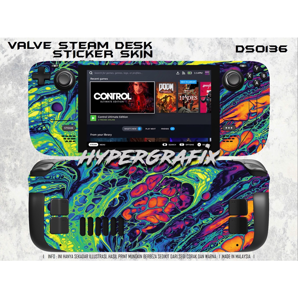 Steam Deck Sticker Skin 136 | Shopee Malaysia