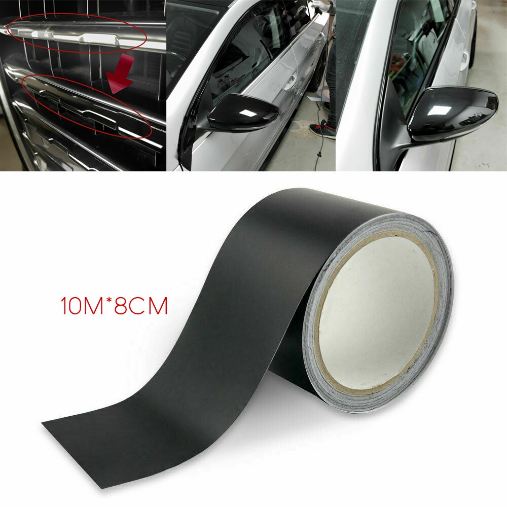 1 Roll Black Out Chrome Delete1 Vinyl Wrap Car Decal Door Trim Sticker ...