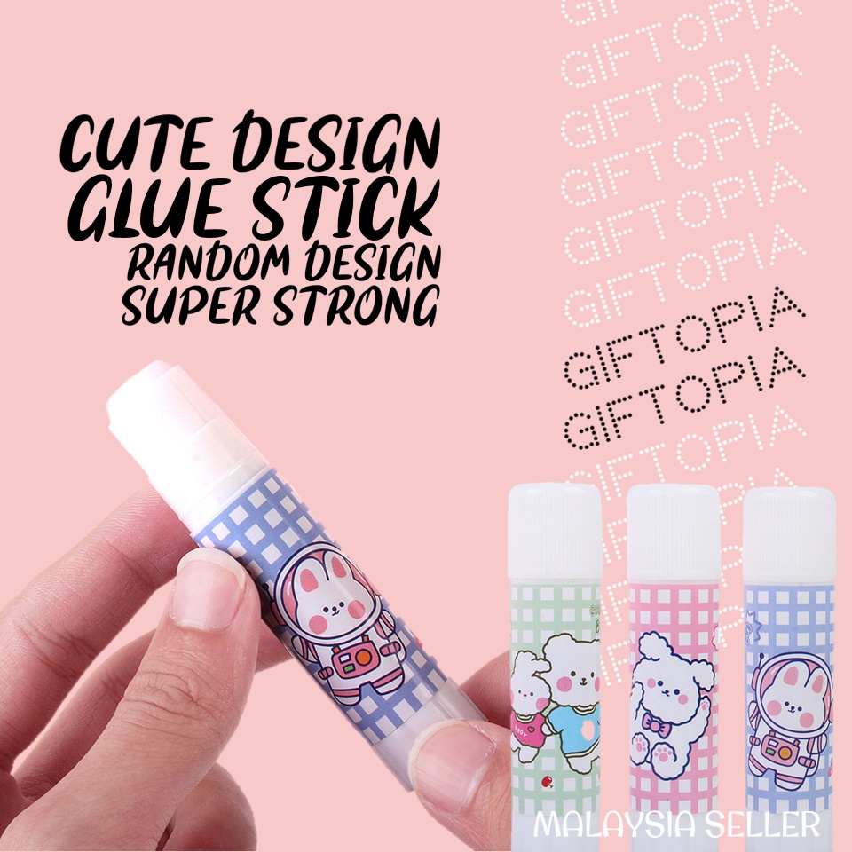 GIFTOPIA Solid Glue Stick 9g Cute Cartoon Design Child School Gifts Gam ...