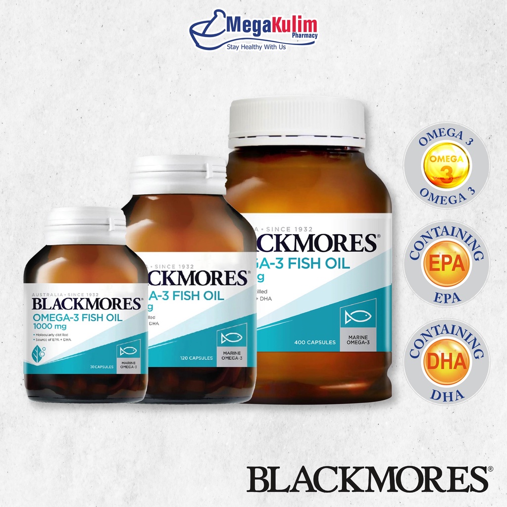 Blackmores Omega 3 Fish Oil 1000mg (30 / 120 / 400 cap) | Shopee Malaysia