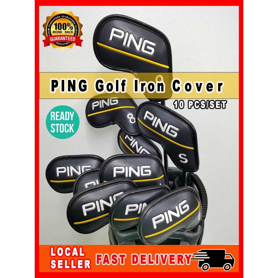 10 pcs PING golf club cover head cover iron set Waterproof universal ...